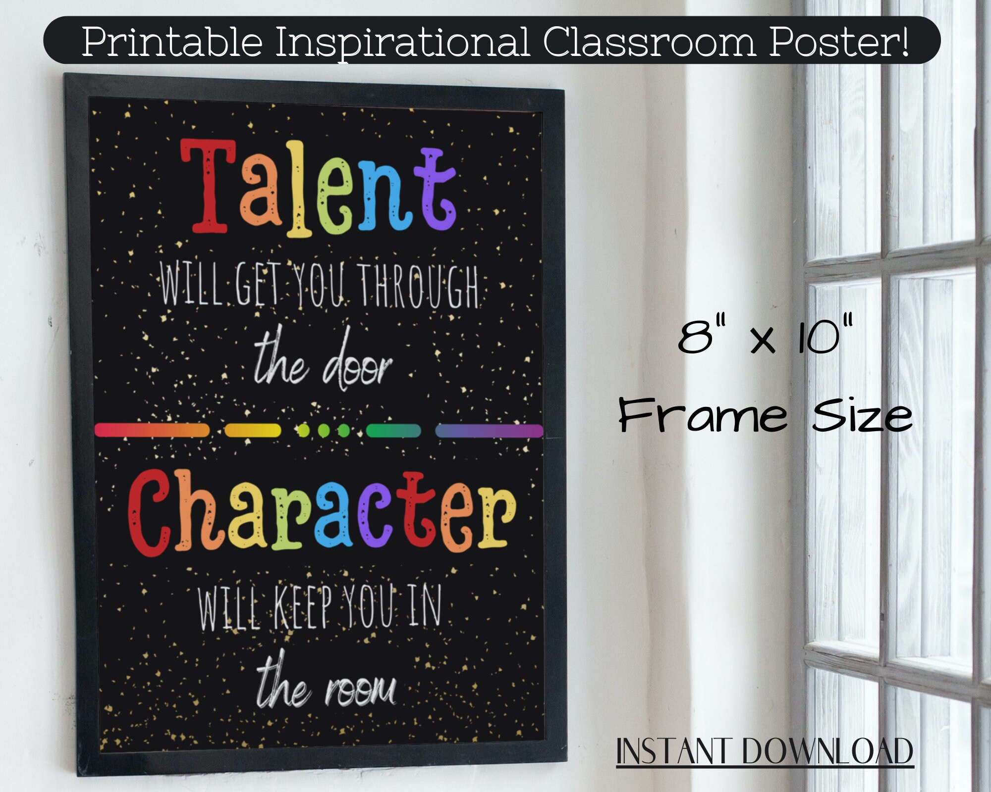 Printable Student Talent Poster, DIY Inspirational Classroom Poster ...