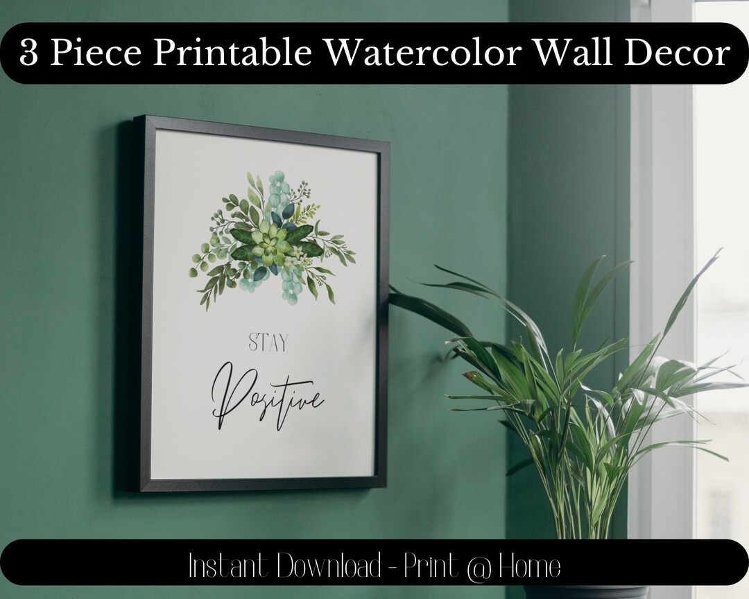 Printable Wall Art, Floral Wall Art, Digital Floral Instant, Farmhouse ...