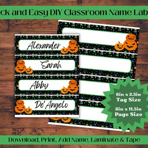 Desk Name Labels, Classroom Name Labels, Cubby Label, Name Tags, Back ...