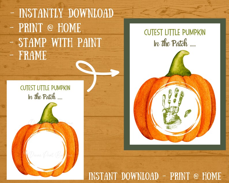 DIY Handprint Activity, DIY Handprint Pumpkin, Cutest in the Patch ...