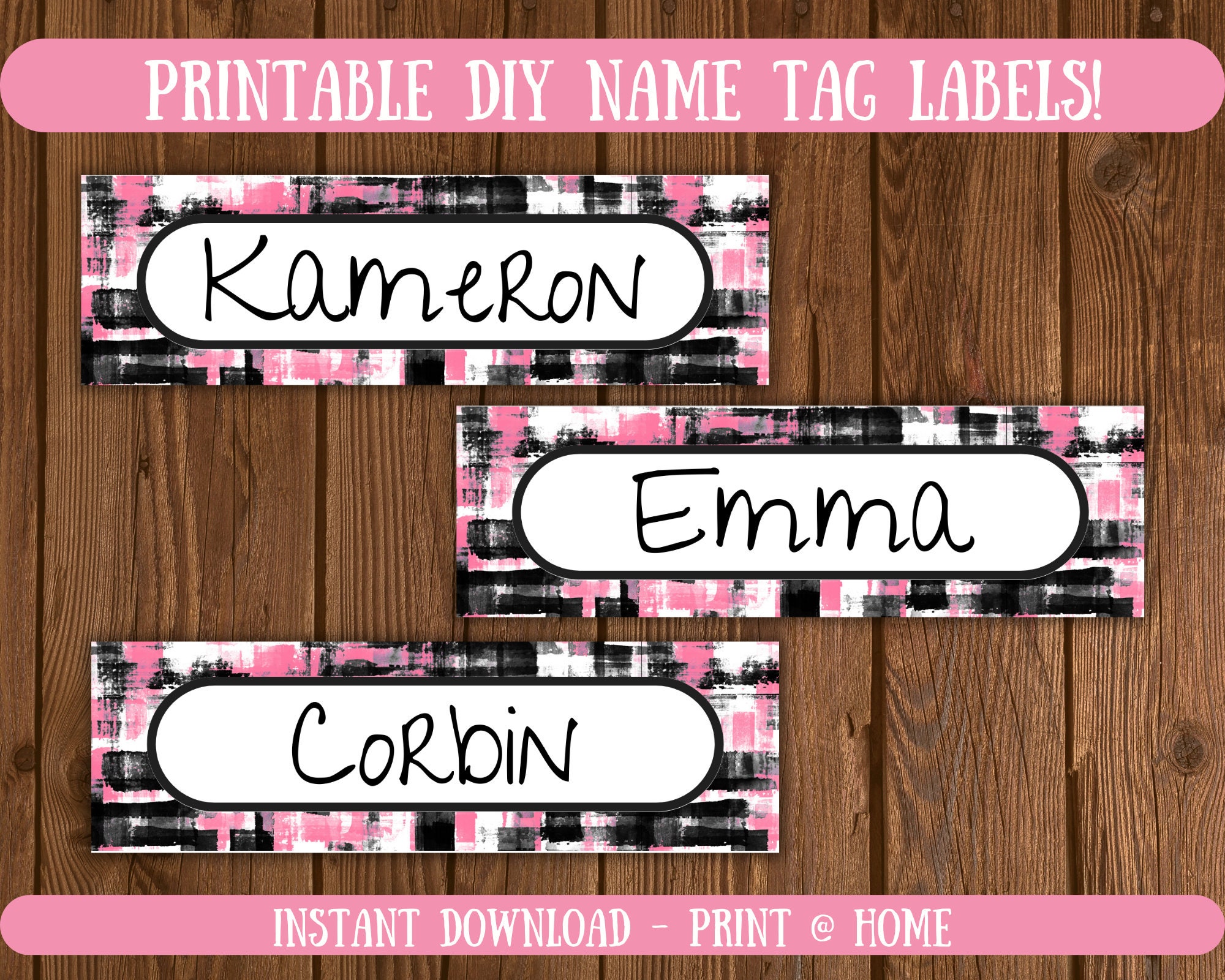 Desk Name Labels, Classroom Name Labels, Cubby Label, Name Tags, Back ...