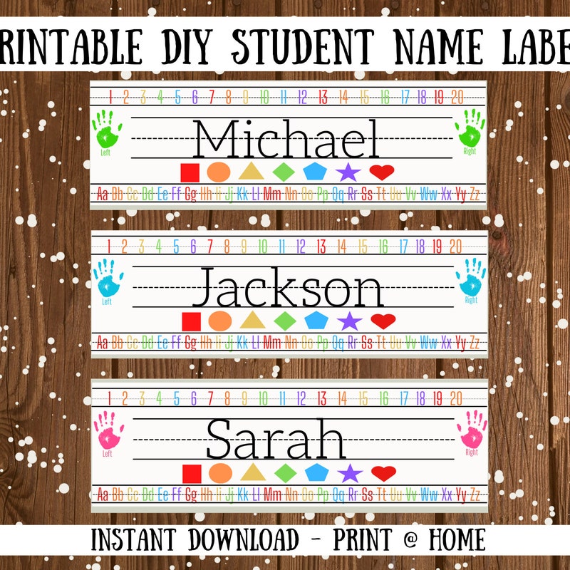 Nametag for Cubbies - Etsy