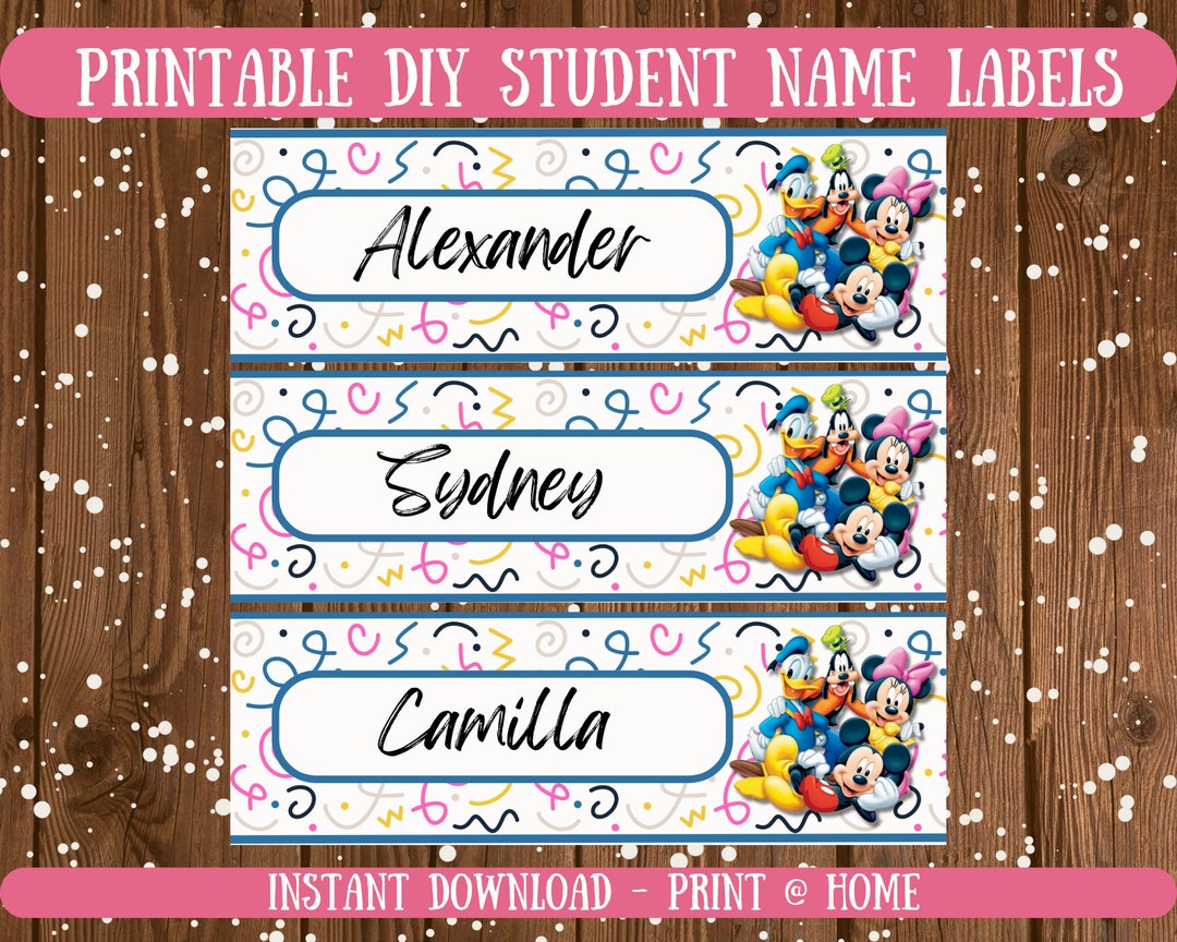 Desk Name Labels, Classroom Name Labels, Cubby Label, Name Tags, Back ...