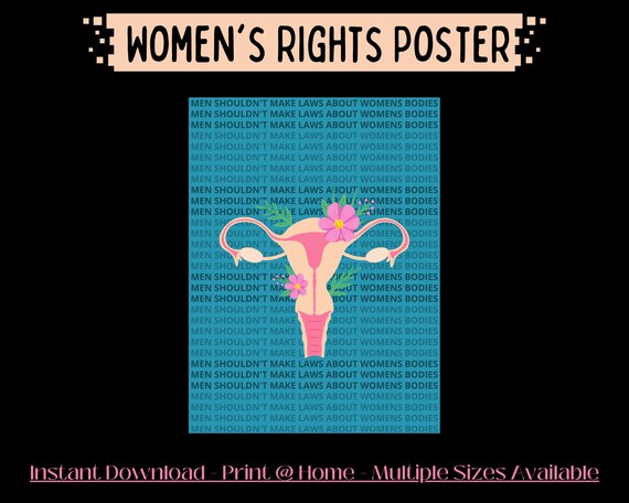 Women's Reproductive Right's Poster Protest Poster - Etsy