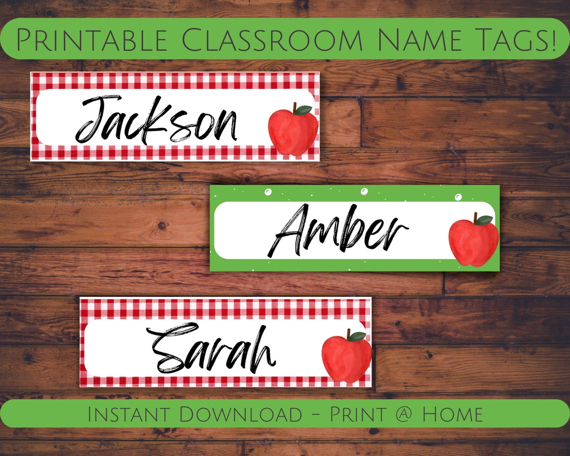 Desk Name Labels, Classroom Name Labels, Cubby Label, Name Tags, Back ...