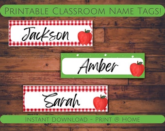 EDITABLE Desk Name Labels, Classroom Name Labels, Cubby Label, Name ...