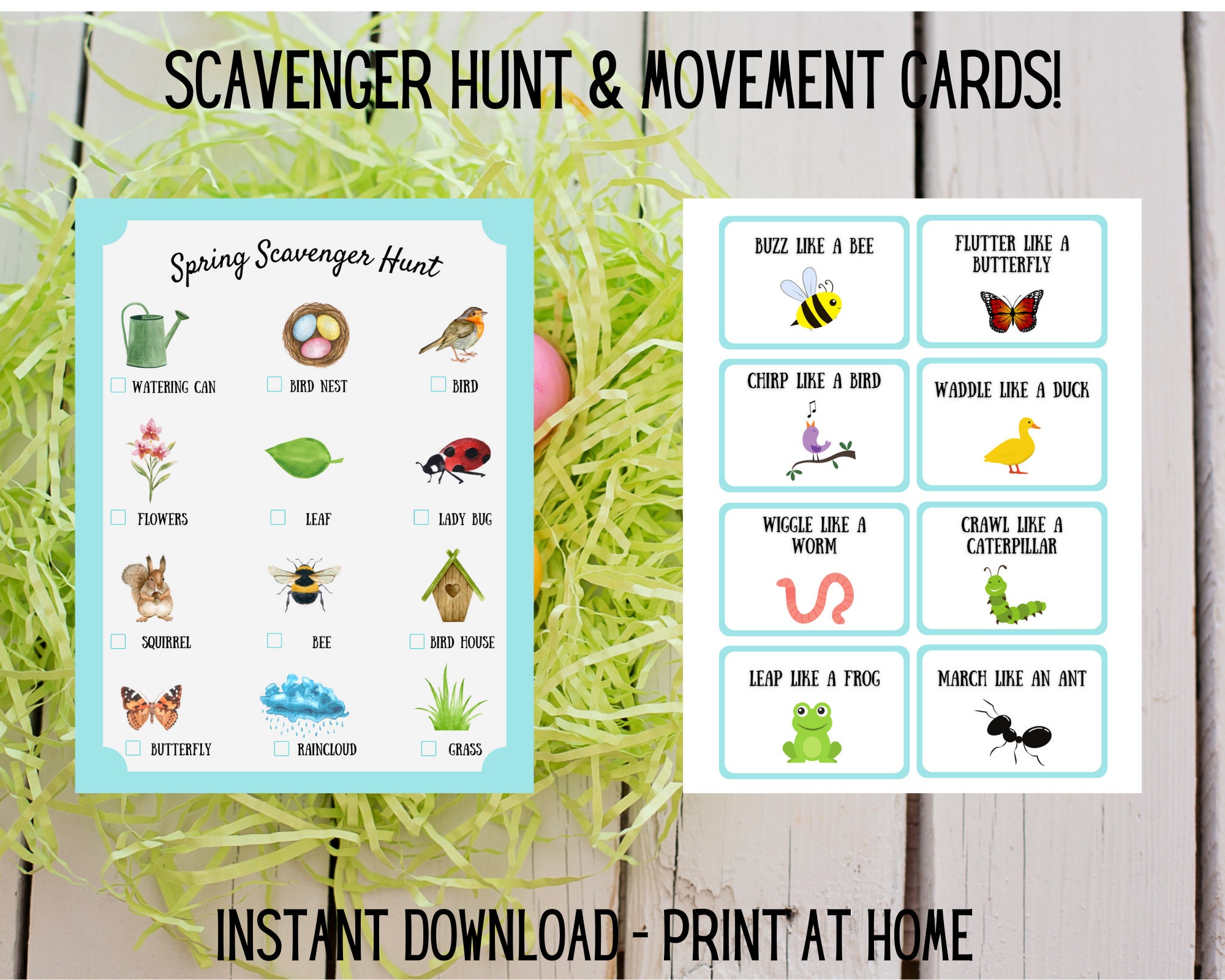 Printable Easter Activity Bundle, Preschool Spring Activities ...