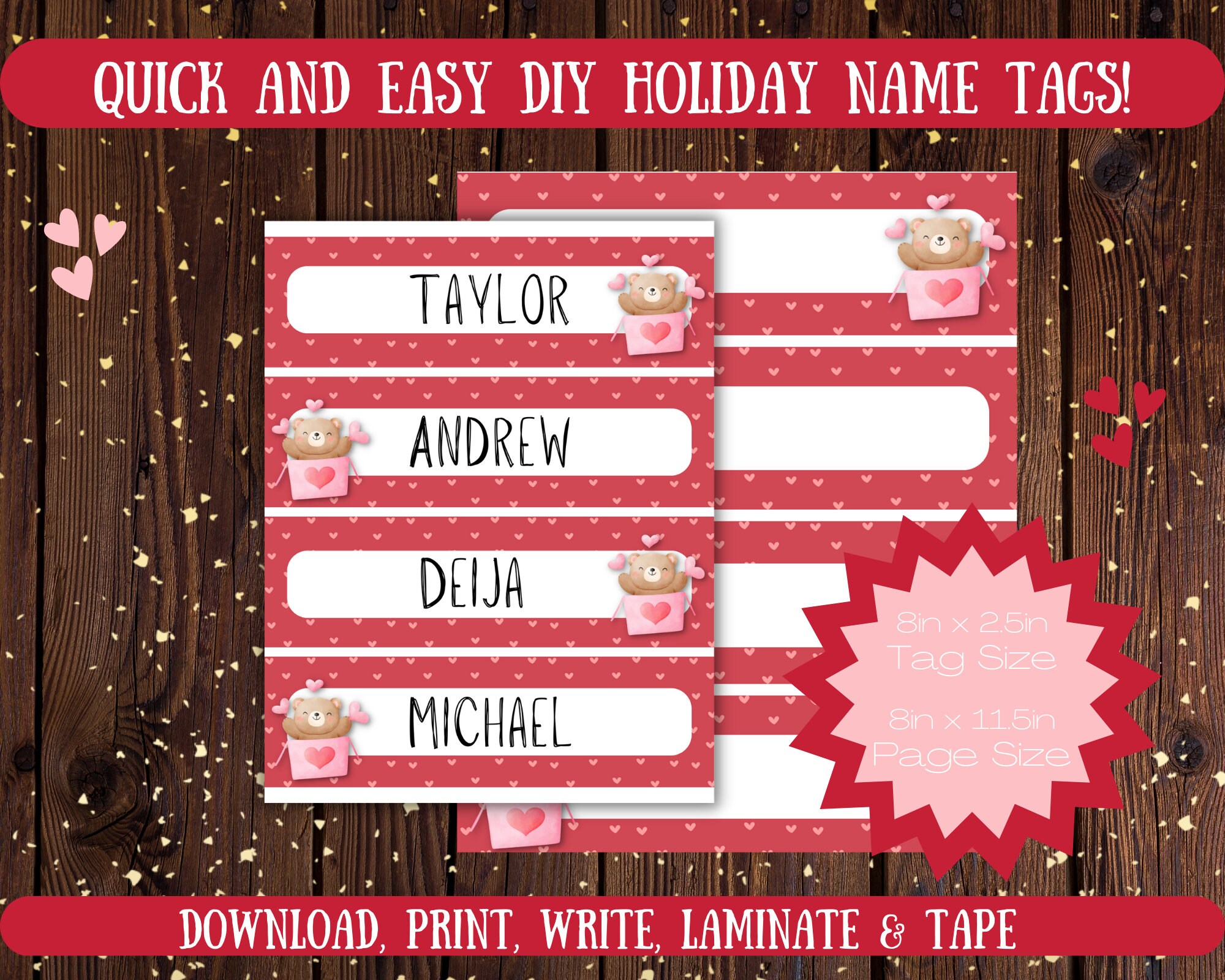 Desk Name Labels, Classroom Name Labels, Cubby Label, Name Tags ...