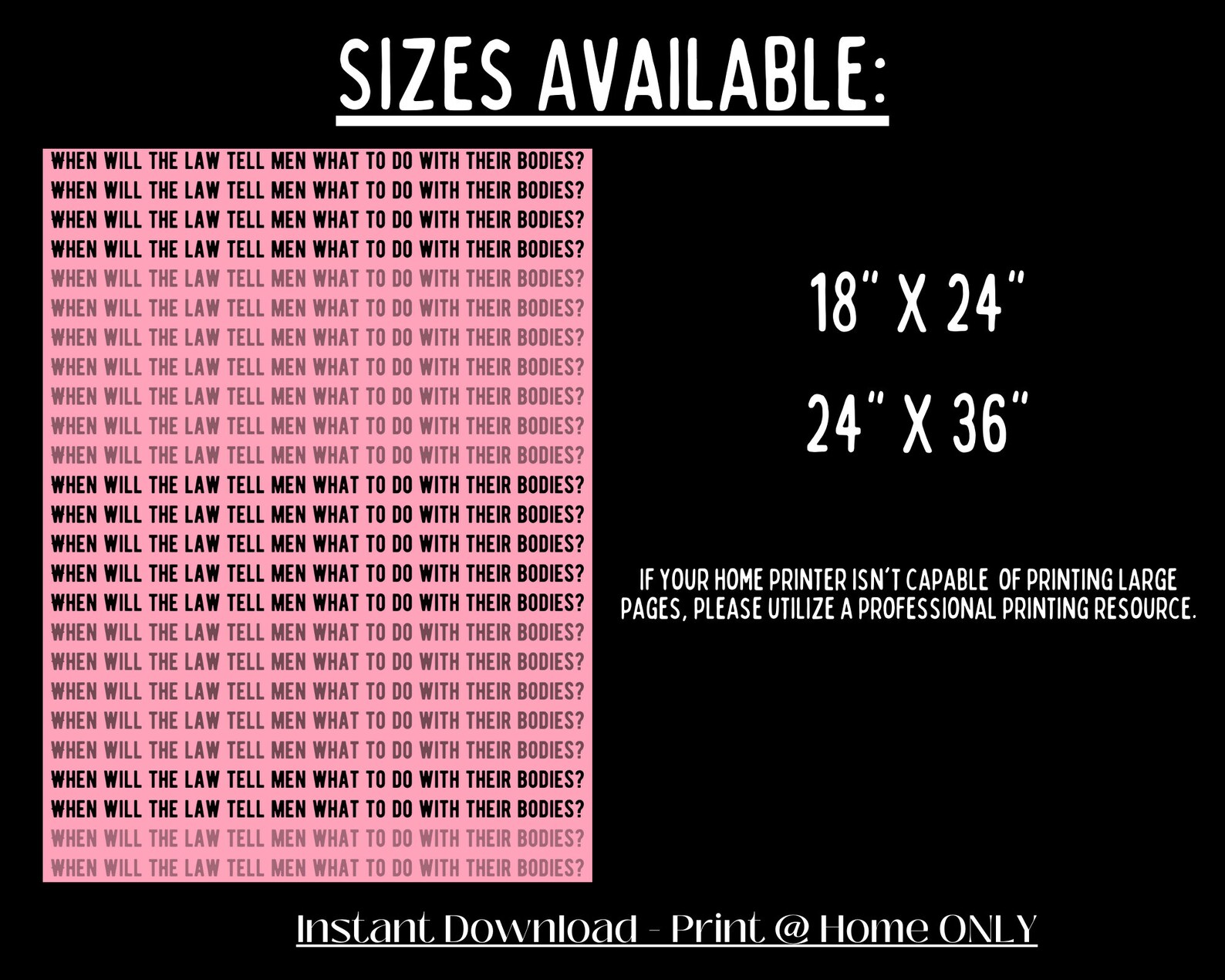 Women's Reproductive Right's Poster Protest Poster - Etsy