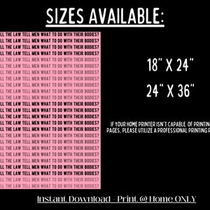 Women's Reproductive Right's Poster, Protest Poster, Vasectomy ...