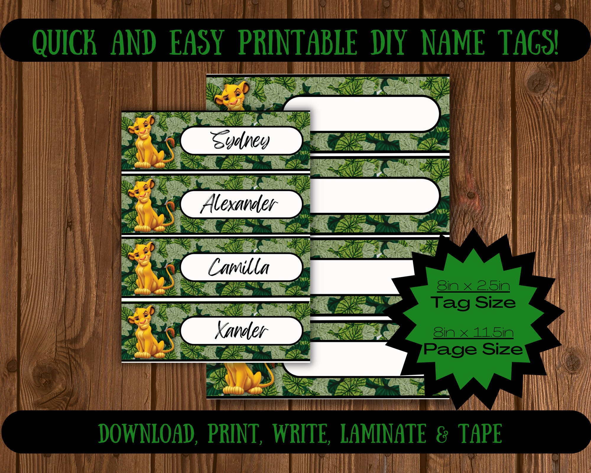 Desk Name Labels, Classroom Name Labels, Cubby Label, Name Tags, Back ...