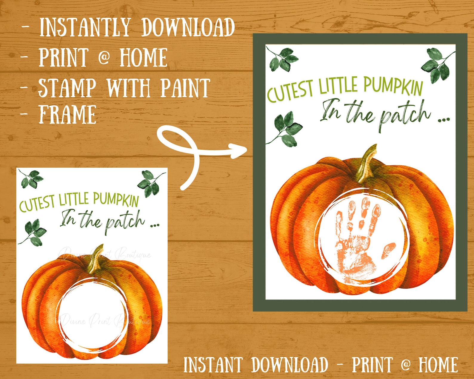 DIY Handprint Activity, DIY Handprint Pumpkin, Cutest in the Patch ...