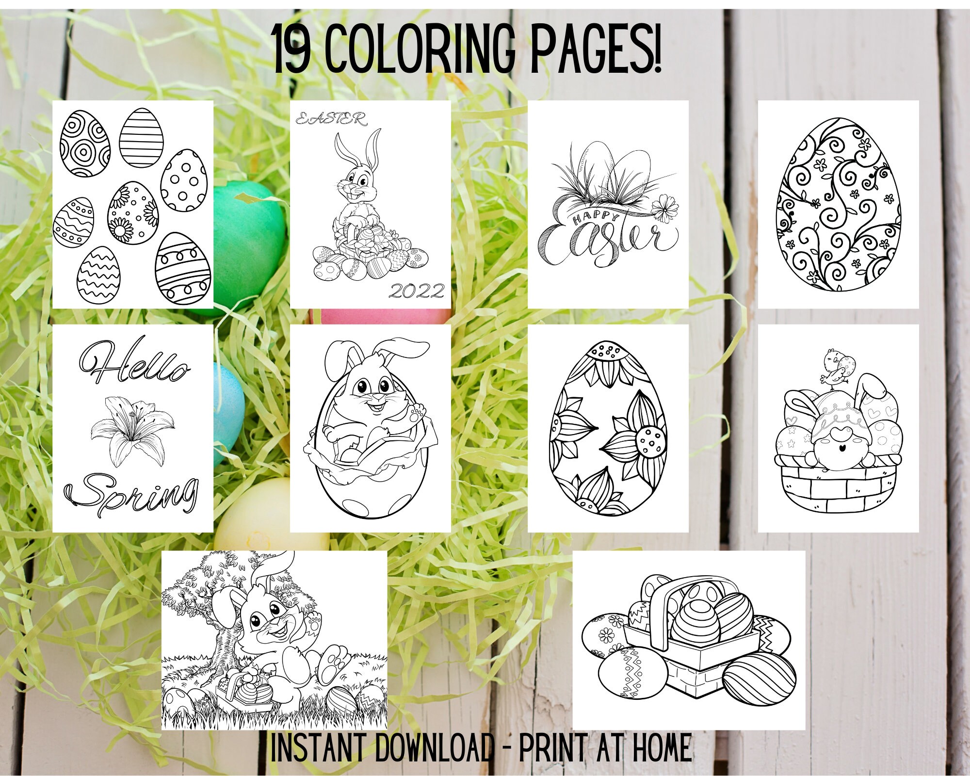 Printable Easter Activity Bundle, Preschool Spring Activities ...