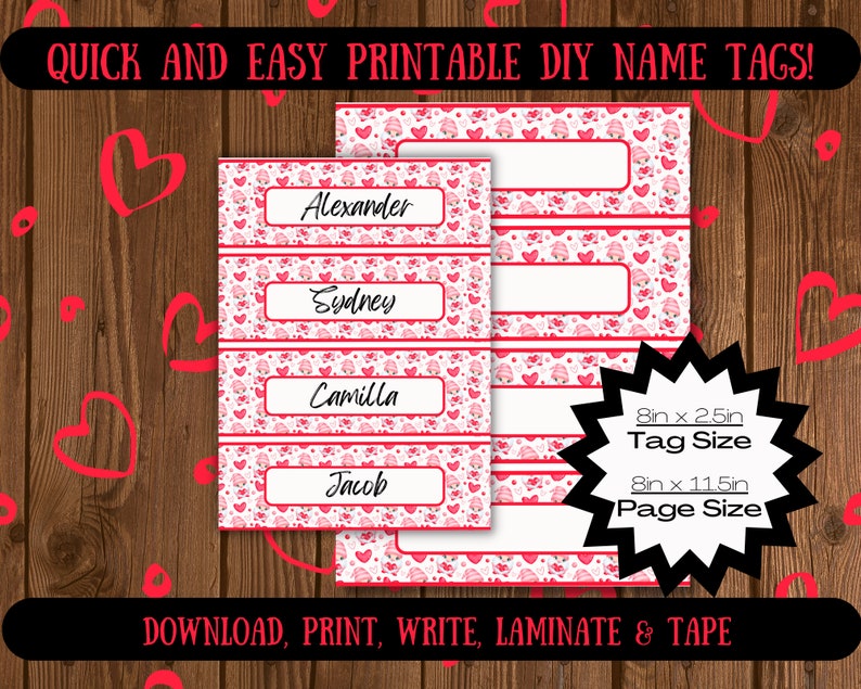 Desk Name Labels, Classroom Name Labels, Cubby Label, Name Tags ...