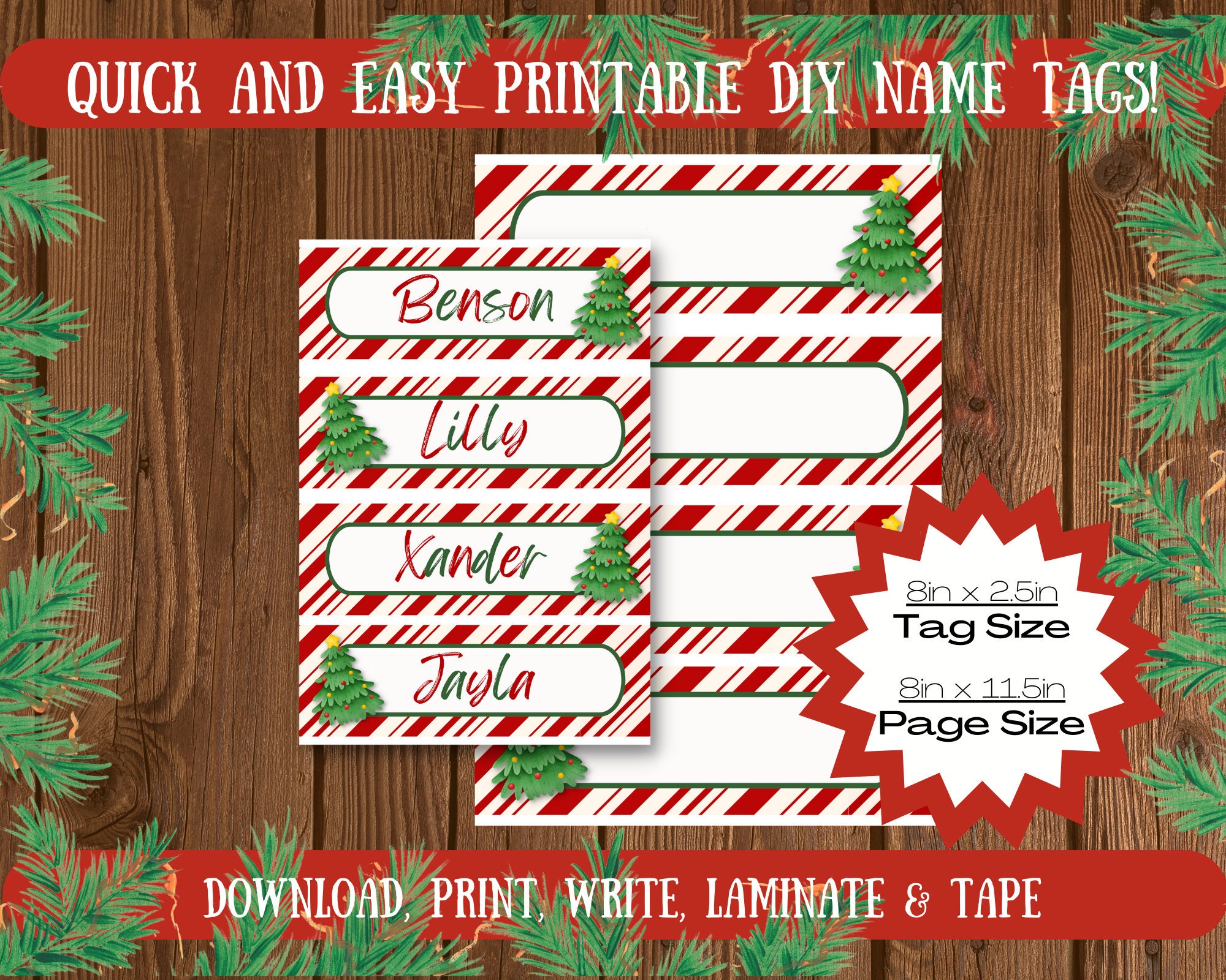 Desk Name Labels Classroom Name Labels Cubby Label Name - Etsy