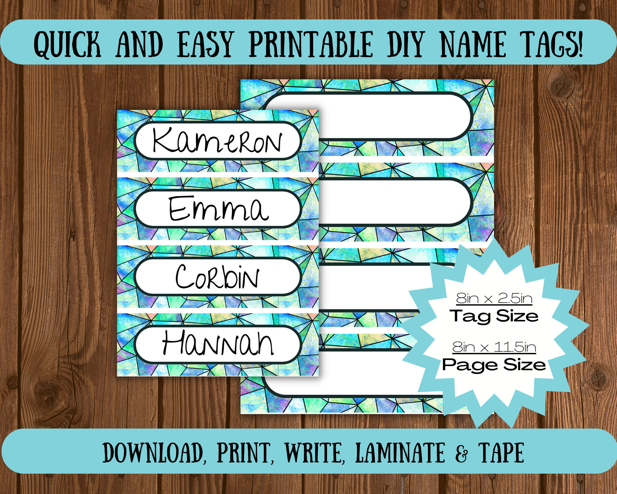 Desk Name Labels Classroom Name Labels Cubby Label Name - Etsy
