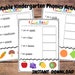 Kindergarten Printable Phonics Activity, Pre-k Letter Recognition ...