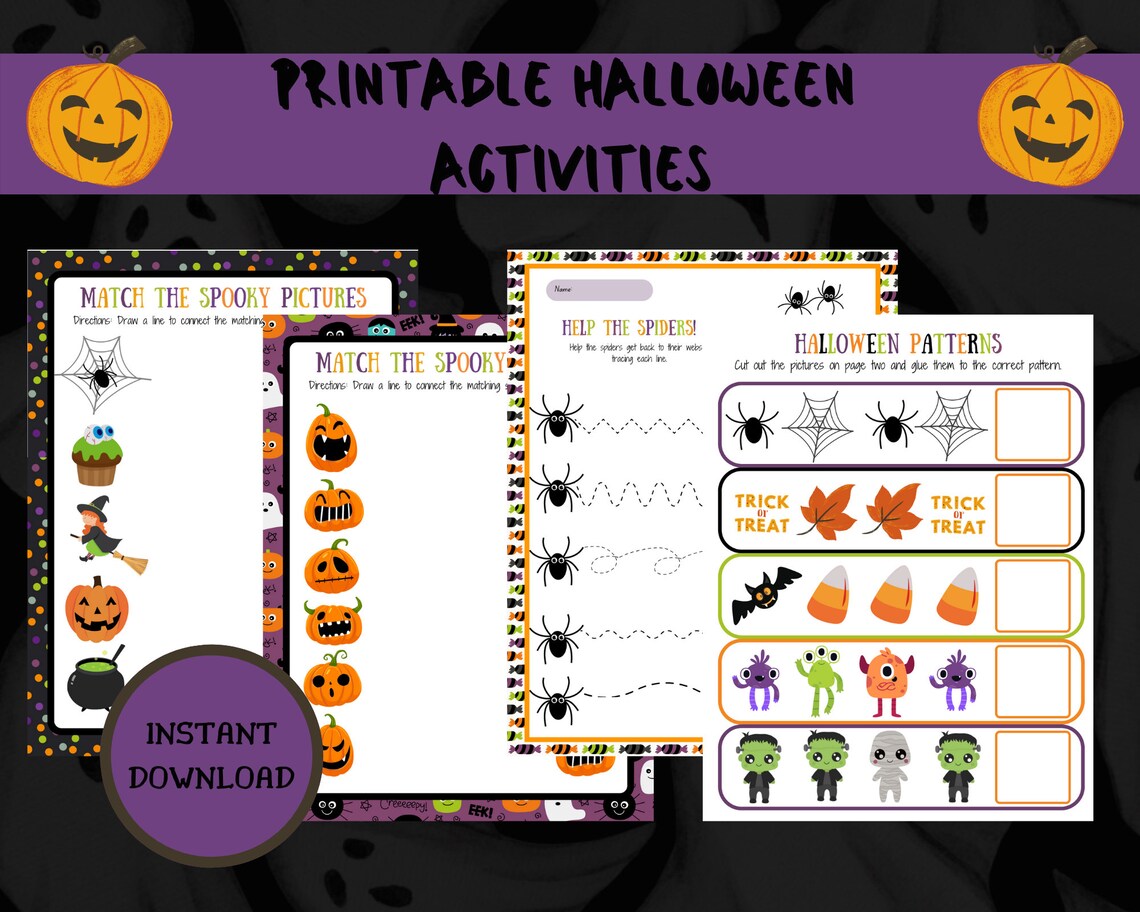 Printable Halloween Activities, Preschool Halloween Worksheets ...