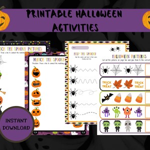 Printable Halloween Activities, Preschool Halloween Worksheets ...