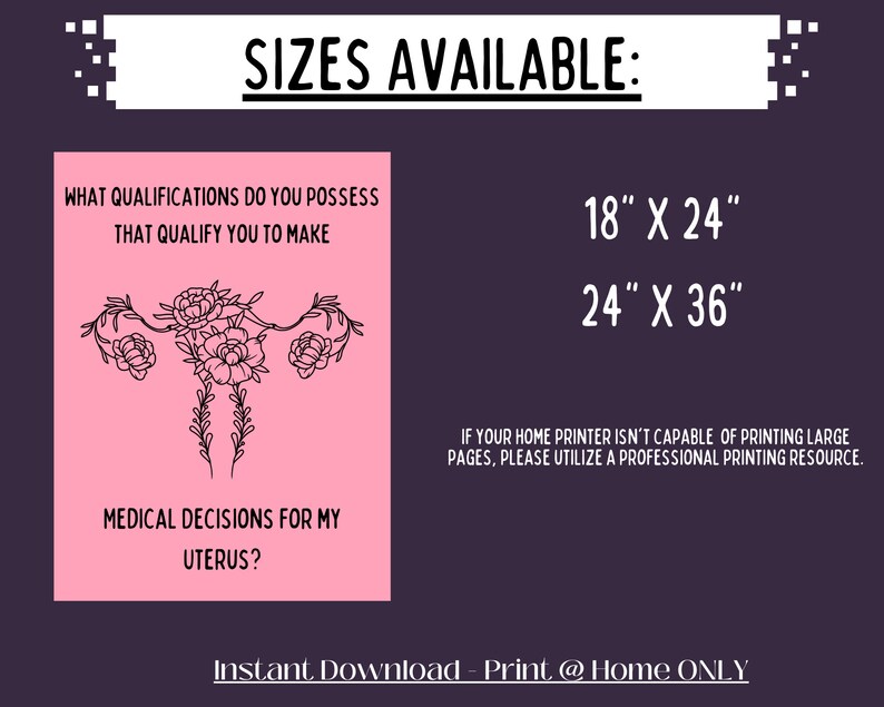 Women's Reproductive Right's Poster, Protest Poster, Vasectomy ...