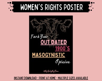 Women's Reproductive Right's Poster, Protest Poster, Vasectomy ...