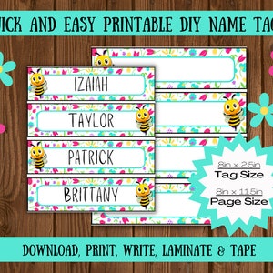 Desk Name Labels, Classroom Name Labels, Cubby Label, Name Tags, Back ...