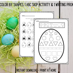 Printable Easter Activity Bundle, Preschool Spring Activities ...