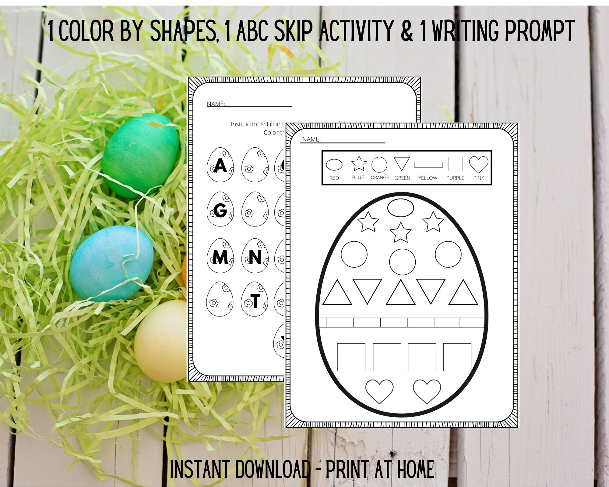 Printable Easter Activity Bundle, Preschool Spring Activities ...