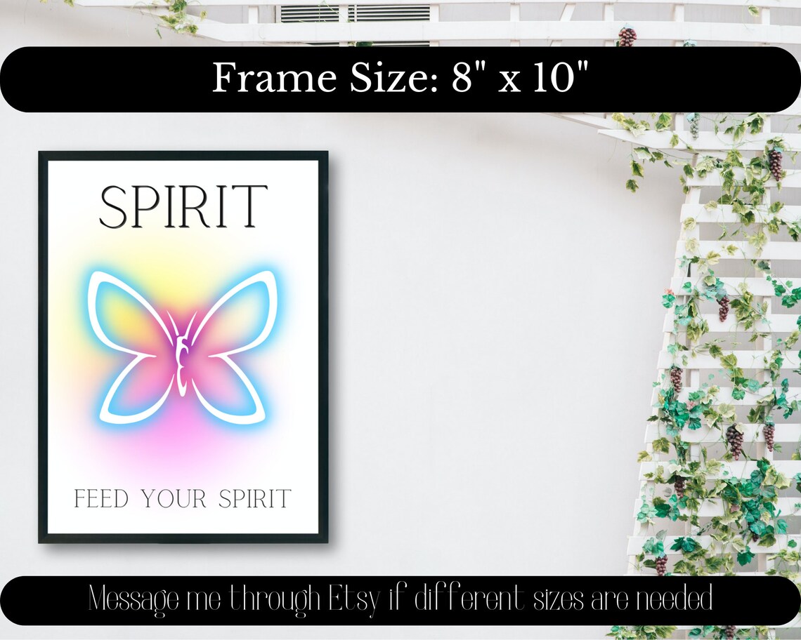 Printable Mind Body Spirit Wall Decor, Instant Print Art, Printable ...