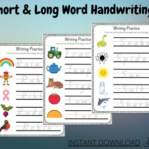 Kindergarten Alphabet Handwriting, Preschool Writing, 1st Grade ...