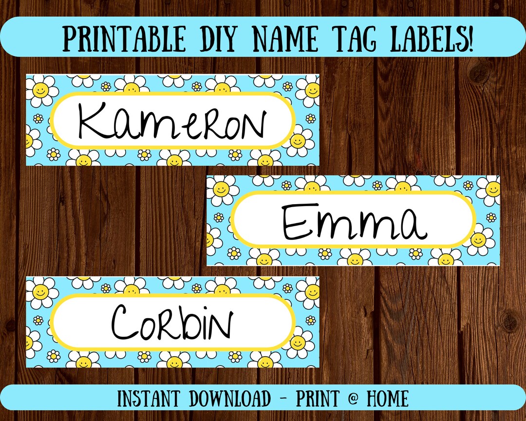 Desk Name Labels, Classroom Name Labels, Cubby Label, Name Tags, Back ...