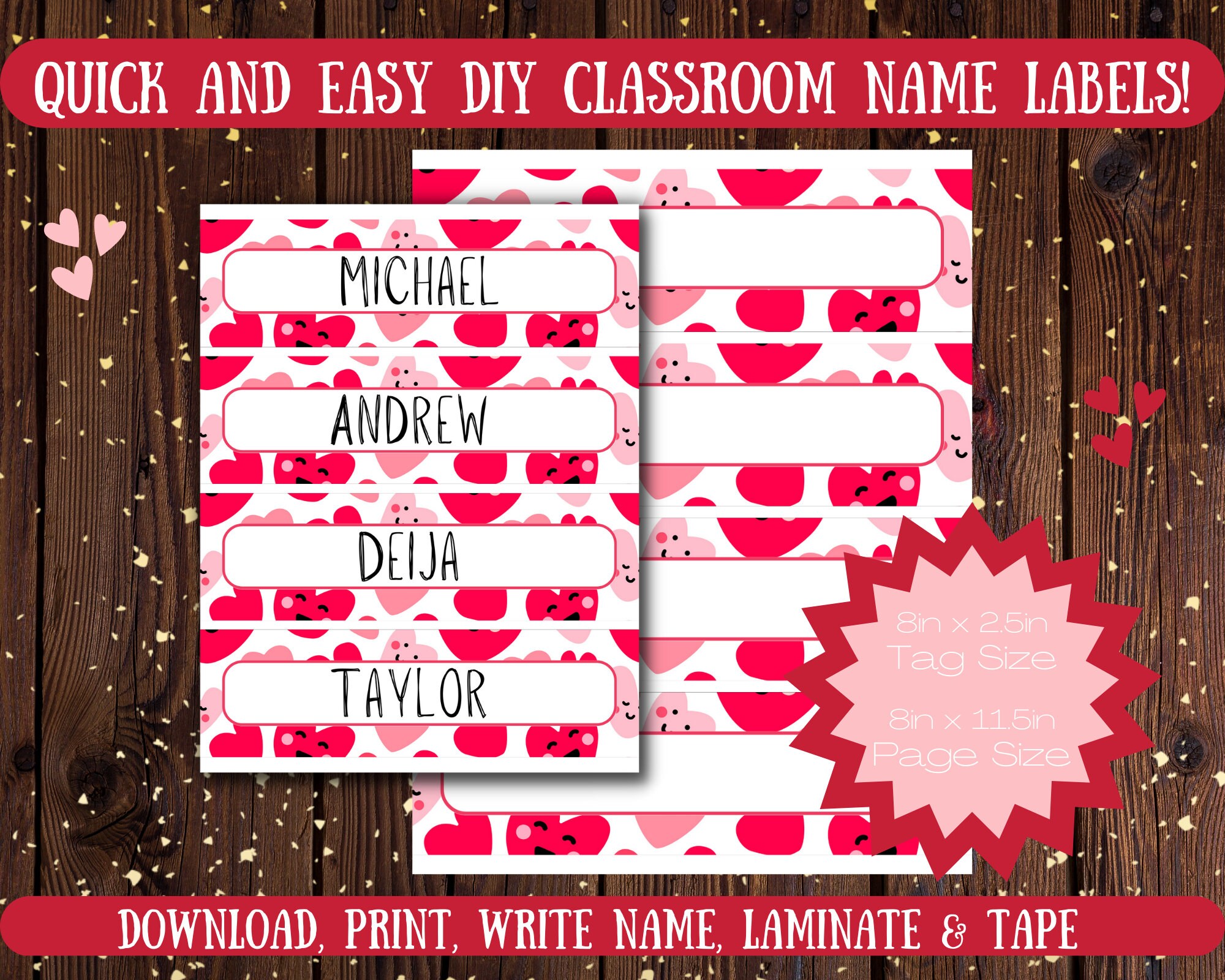 Desk Name Labels, Classroom Name Labels, Cubby Label, Name Tags ...