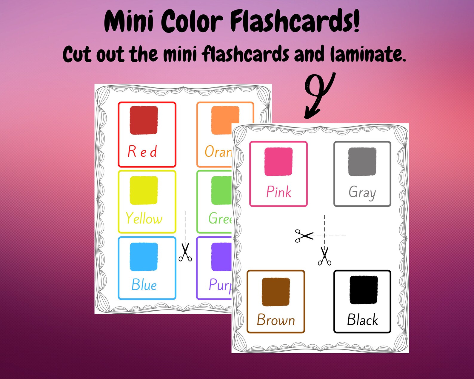 Learning Colors Preschool Printable Activities, Kindergarten Colors ...