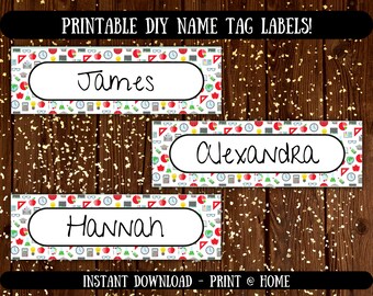 Editable Classroom Desk Name Tags Student Desk Name Labels - Etsy