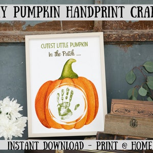 DIY Handprint Activity, DIY Handprint Pumpkin, Cutest in the Patch ...