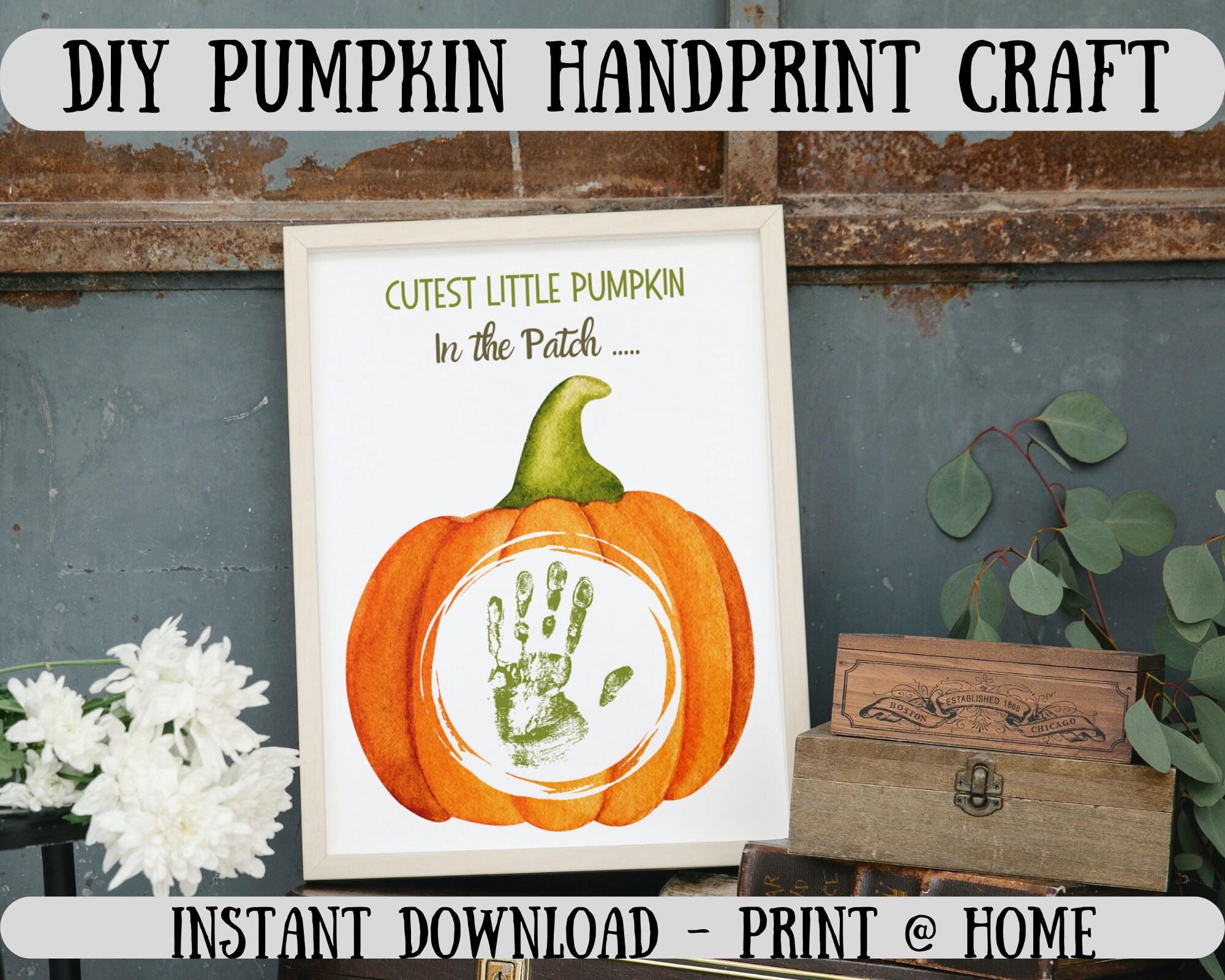 DIY Handprint Activity, DIY Handprint Pumpkin, Cutest in the Patch ...