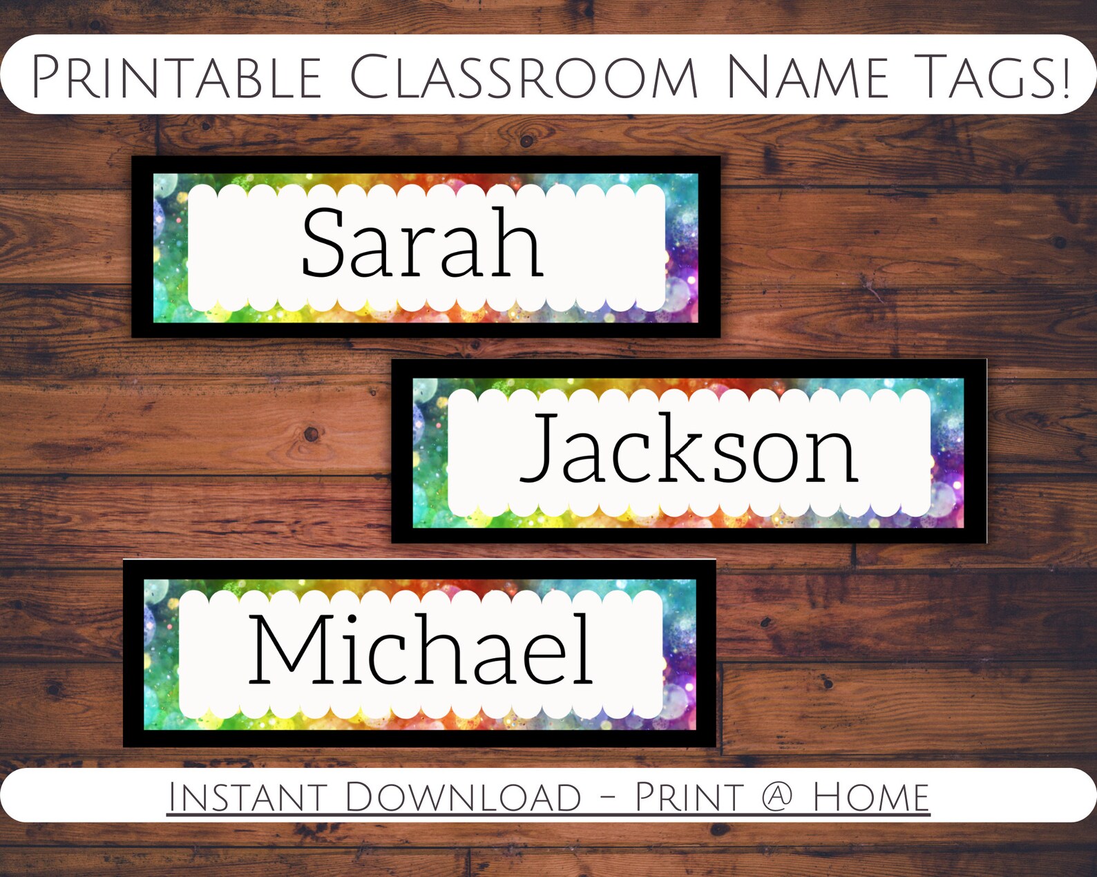 Desk Name Labels, Classroom Name Labels, Cubby Label, Name Tags, Back ...
