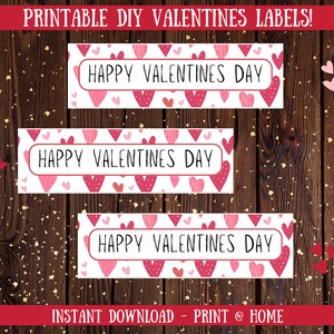 Valentines Day DIY Labels, Desk Name Labels, Classroom Labels, Cubby ...