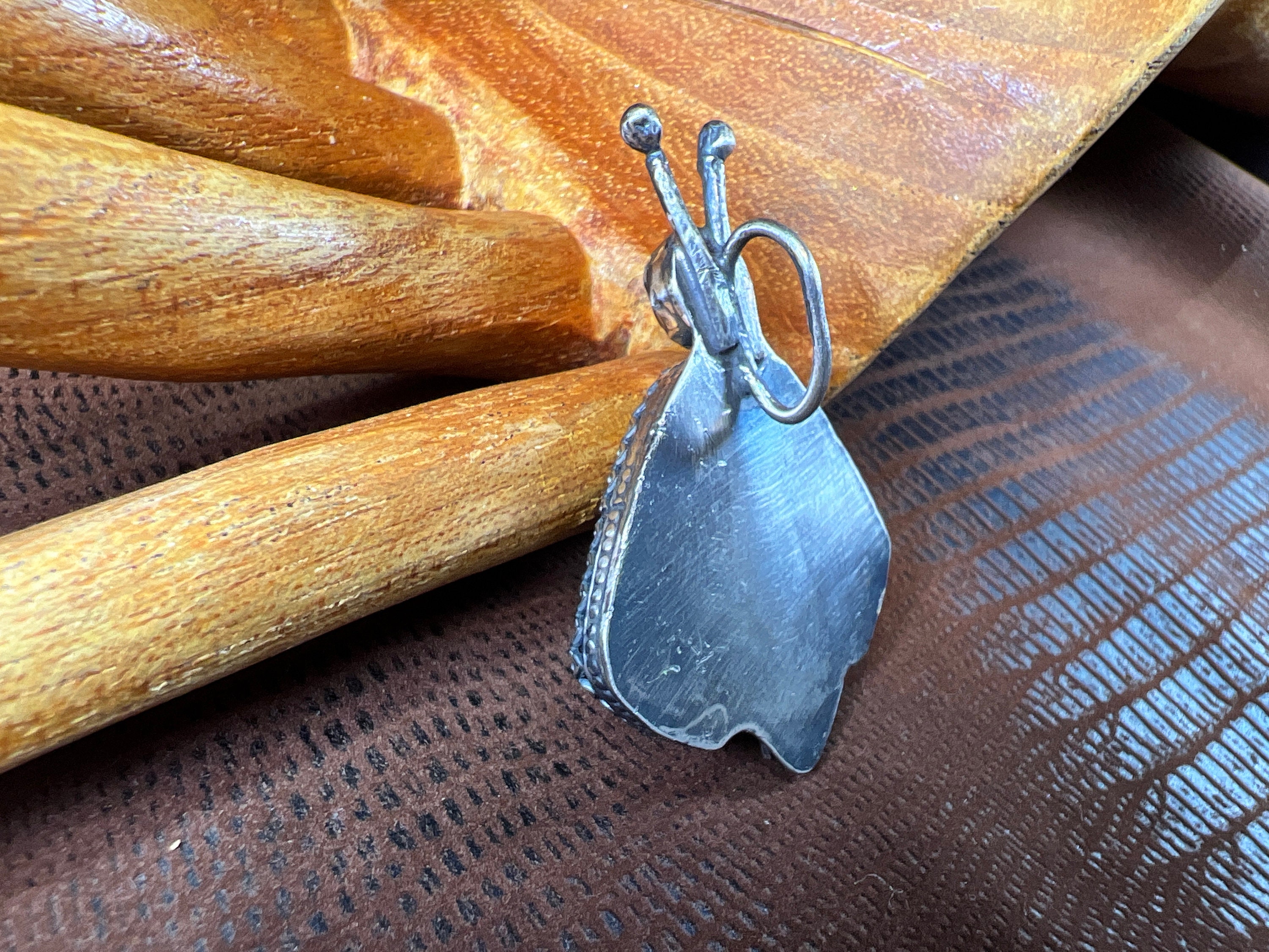 Butterfly Moth Jasper Handmade Sterling Pendant - Etsy