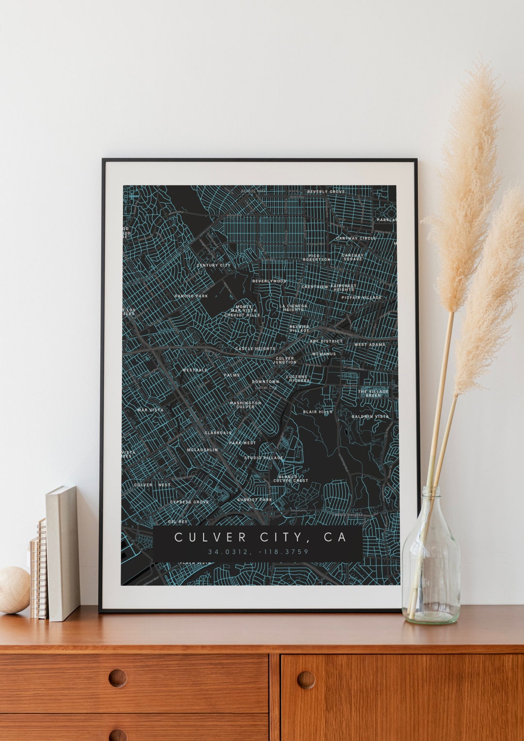 Personalized City Map Framed, Perfect Decoration, Made to Order - Etsy