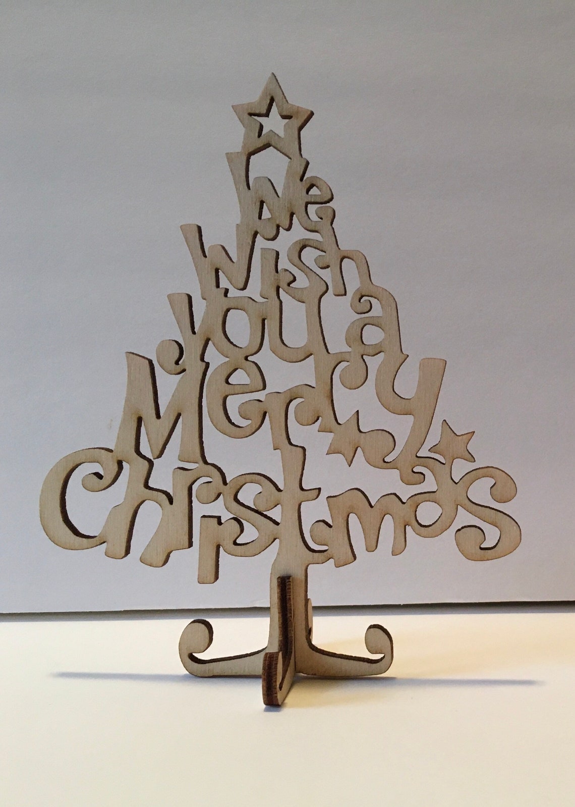 Laser Cut Wooden Christmas Tree - Etsy