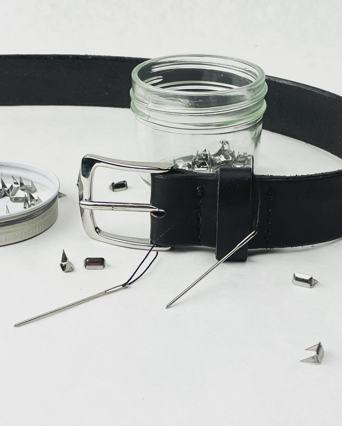 Black Classic Leather Belt With Frame Style Buckle - Etsy