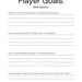 Player Goals Worksheet - Etsy