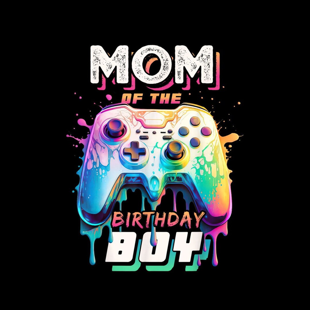 Mom of the Birthday Boy Matching Video Game Birthday Party Digital PNG ...