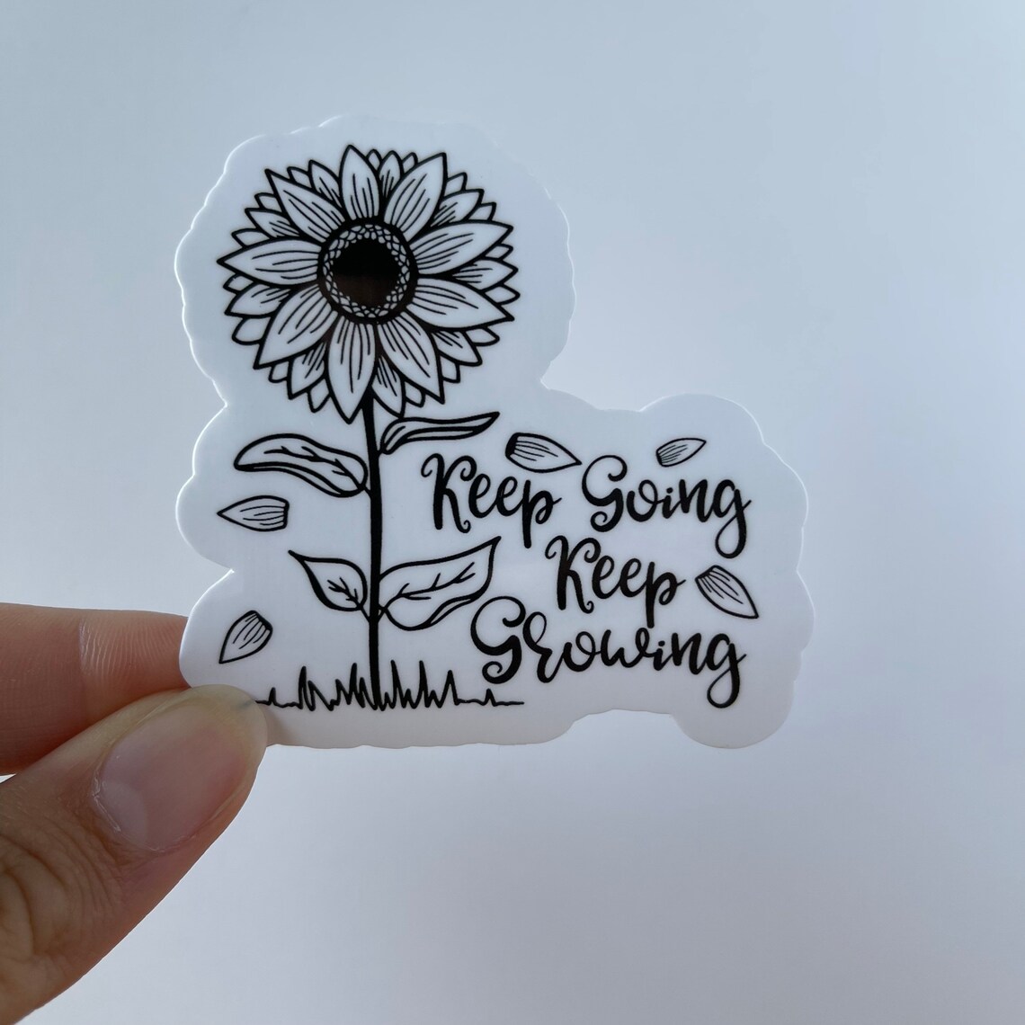 Keep Going Keep Growing Sticker Water Resistant Sticker - Etsy