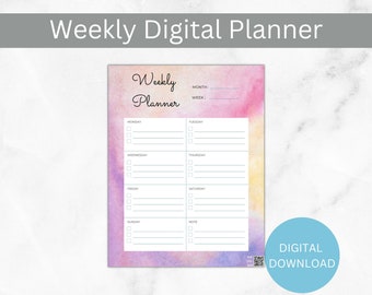 Floral Daily Planner DIGITAL DOWNLOAD Organization for an - Etsy