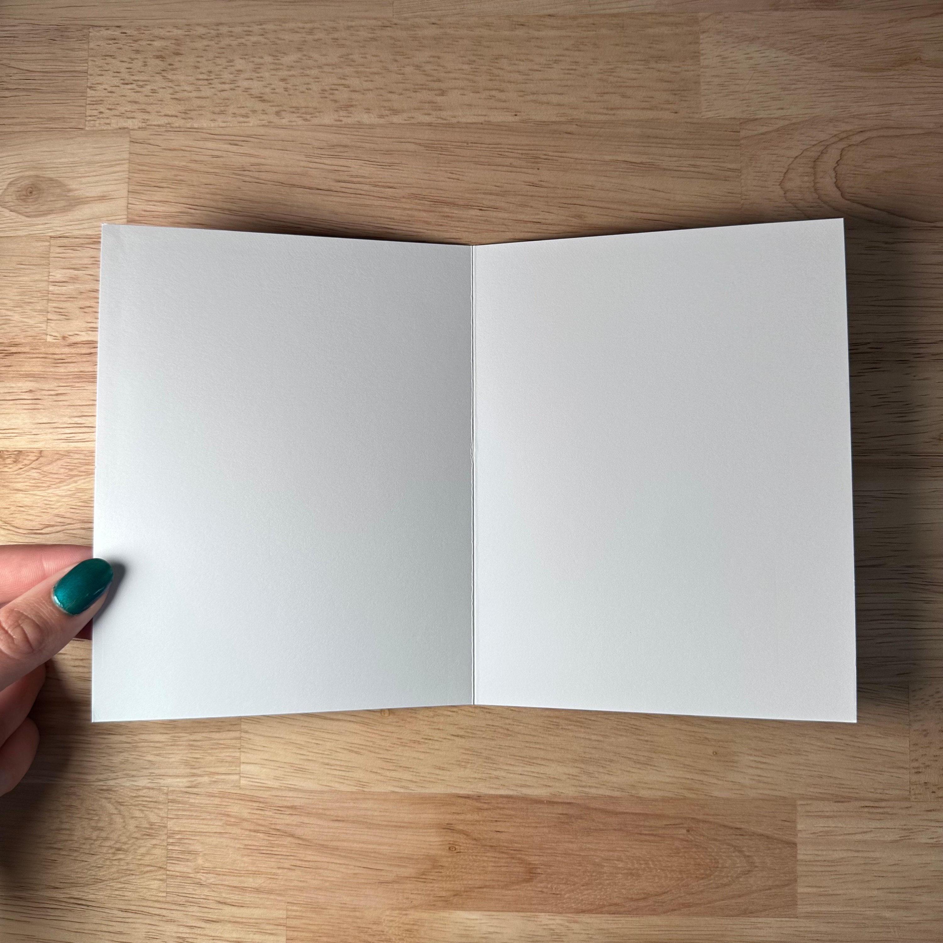 Hello Greeting Card, Umbrella Card, Red and White - Etsy