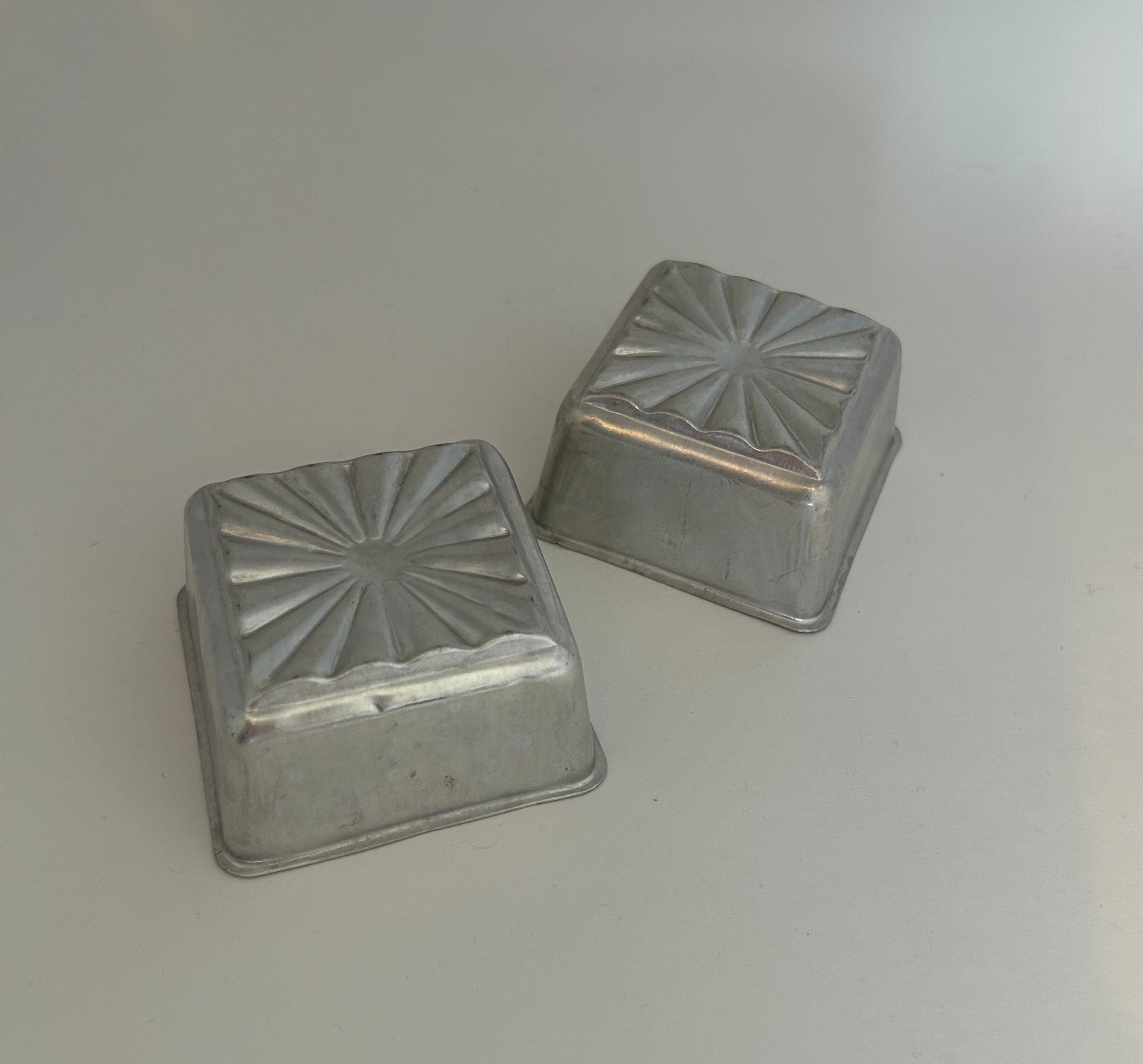 Vintage Aluminum Tart Tins, Mini Single Serving Bakeware Decor, Cookie ...