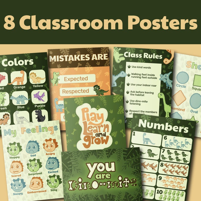 Printable Dino Classroom Super Bundle - Etsy