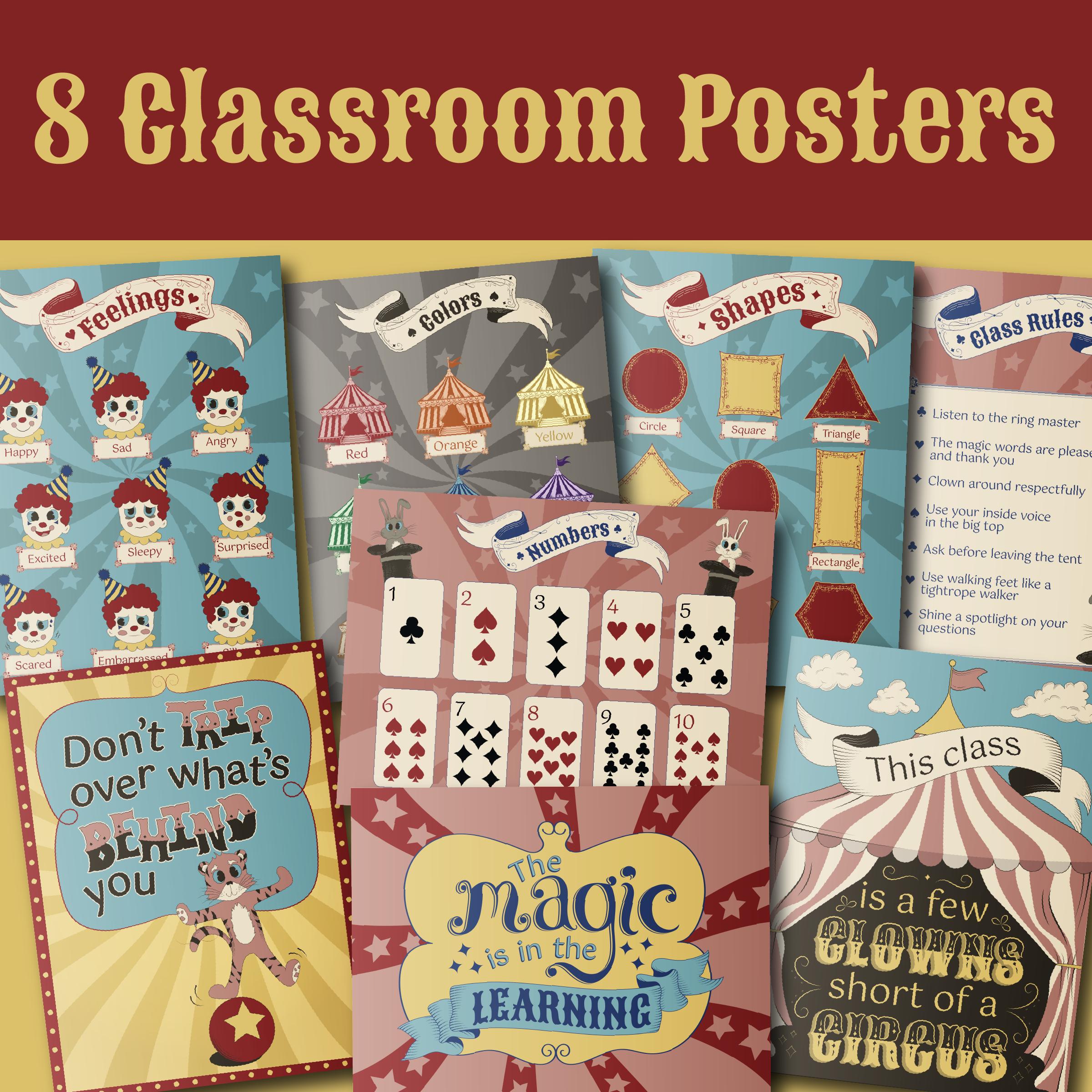 Circus Circle Time Classroom Posters | Digital Bundle for Preschool ...